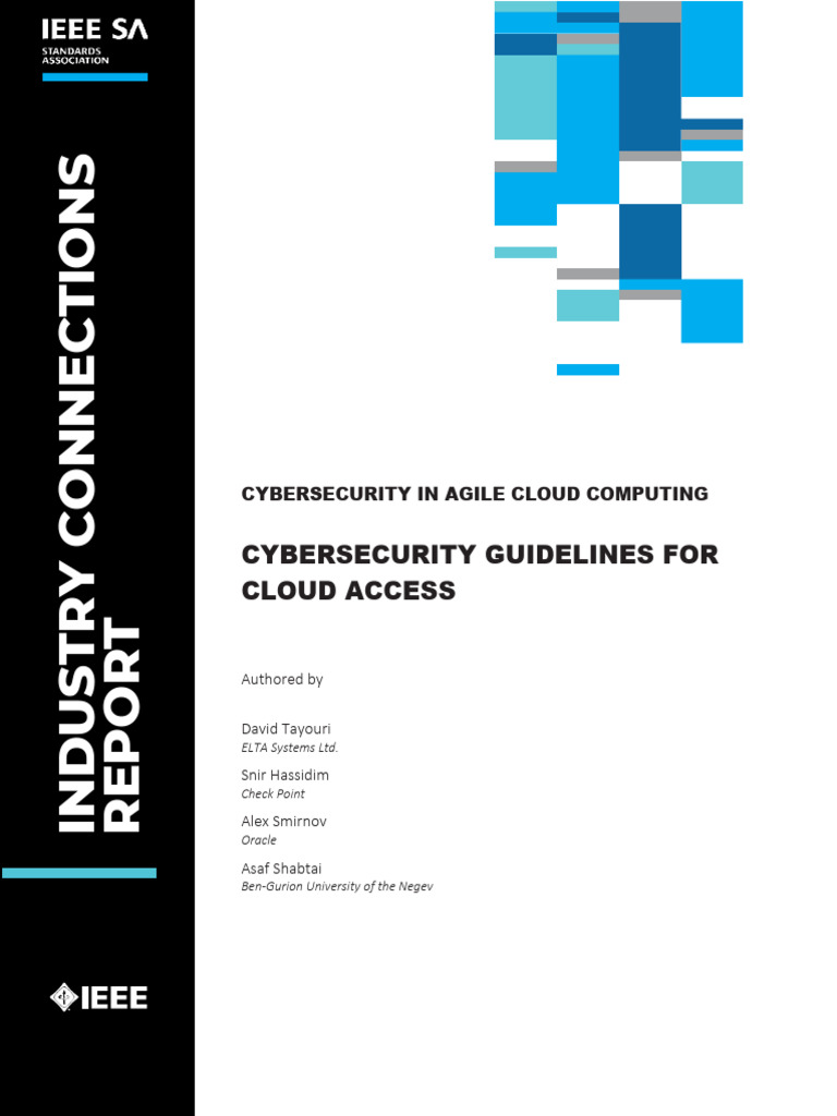 Cybersecurity Guidelines for Cloud Access | PDF | Security | Computer ...