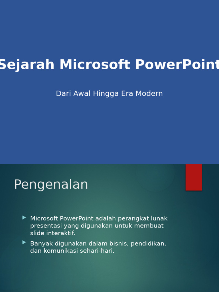 Sejarah Singkat Microsoft PowerPoint | PDF