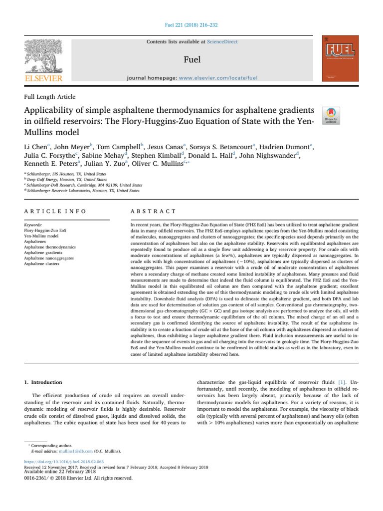 Applicability of Simple Asphaltene Thermodynamics For Asphaltene ...