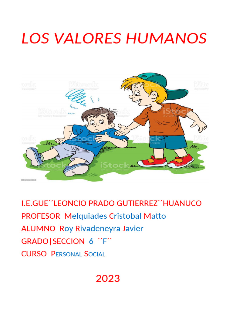 Los Valores Humanos | PDF