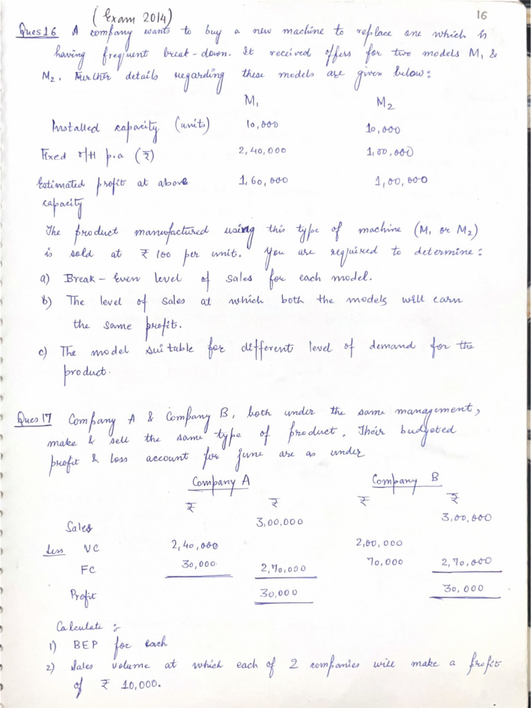 CVP Analysis 2 | PDF
