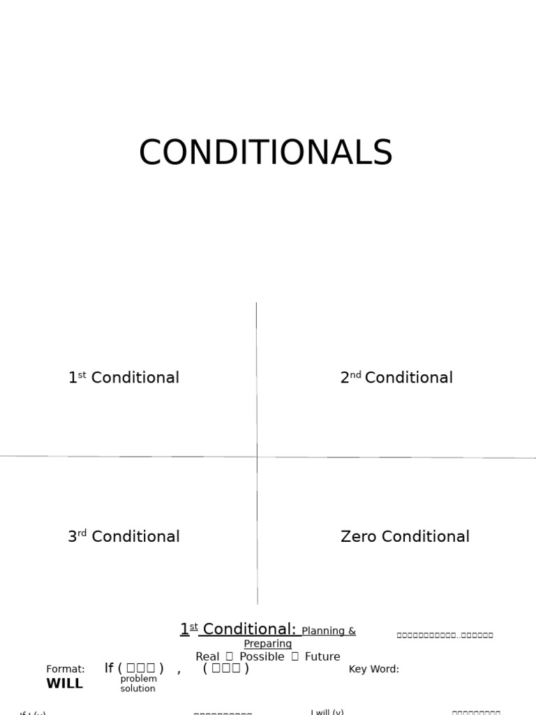 Conditionals Module | PDF