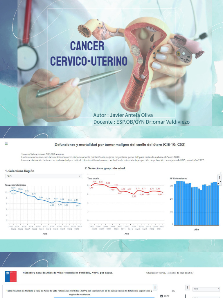 Cancer Cervico Uterino | PDF | Cáncer de cuello uterino | Cáncer