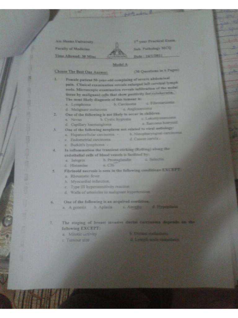 Pathology Exam 2 | PDF