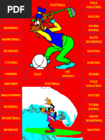 List of 100 Sports Names | PDF | Olympic Sports | Entertainment
