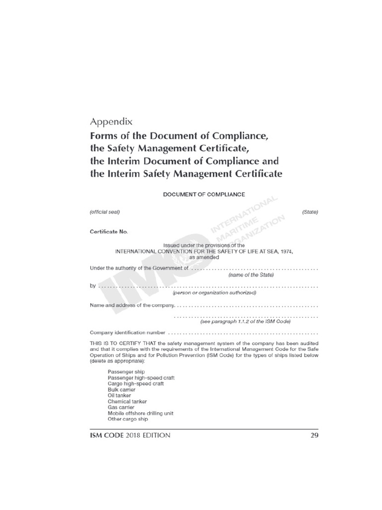 IMO - IsM Code & Guidelines, 2018 Edition (p.36-44) | PDF
