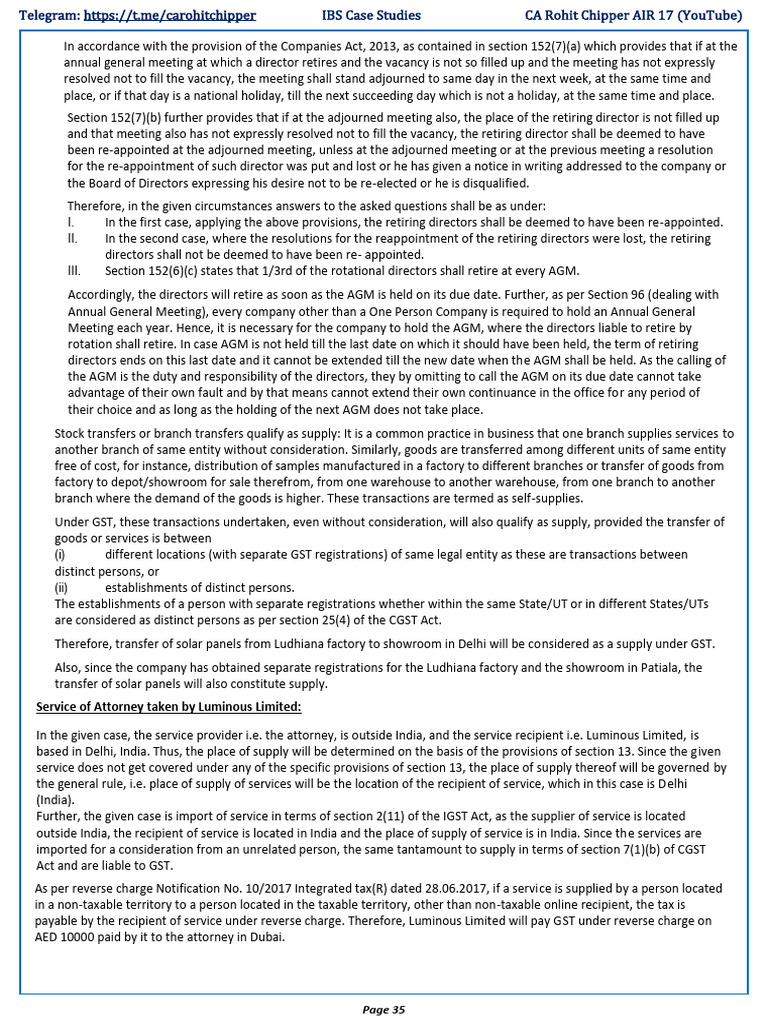 IBS Case Studies by CA Rohit Chipper | PDF | Income Statement | Expense