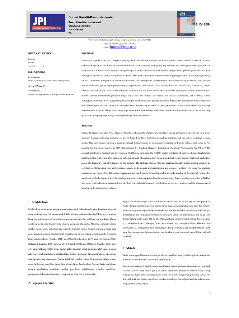 Template JPI Tesis Deni | PDF