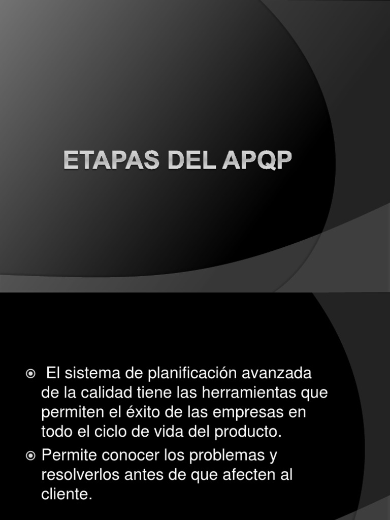 Etapas Del Apqp | PDF | Calidad (comercial) | Diseño