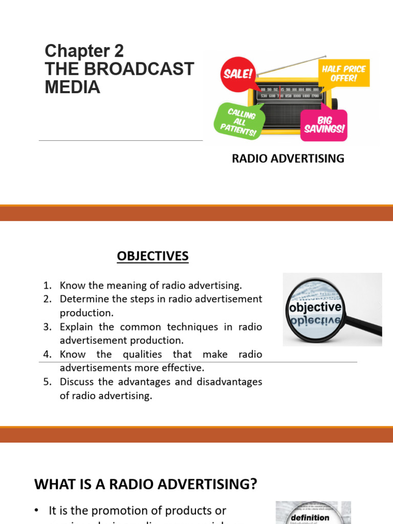 Chapter 2 The Broadcast Media Radio | PDF | Advertising | Marketing ...
