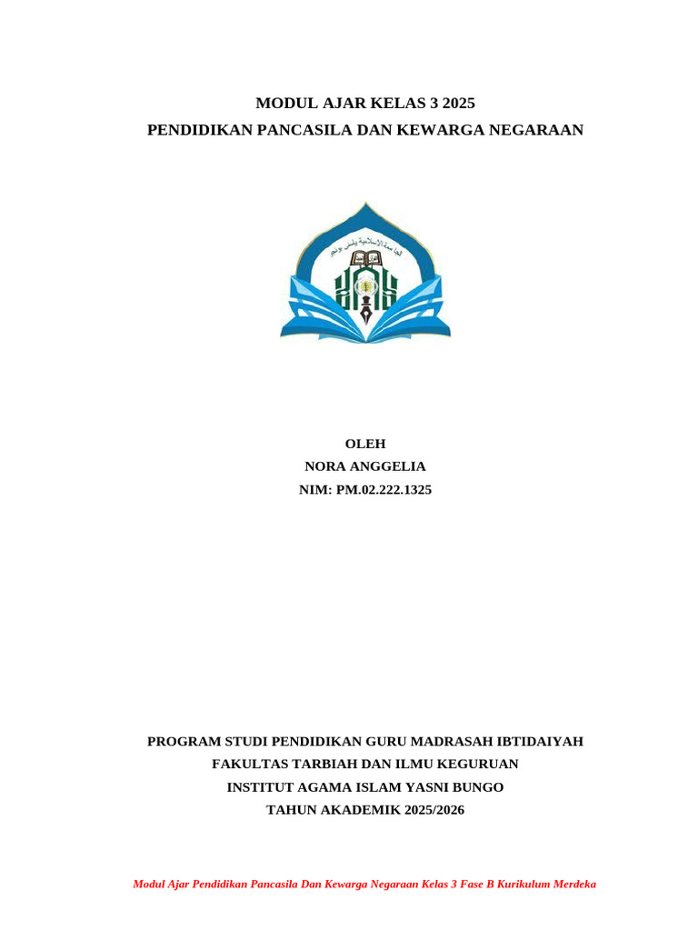 Modul Ajar PKN SDN 101 | PDF