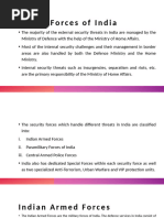Overview of India's Security Forces | PDF | Government Of India | Military