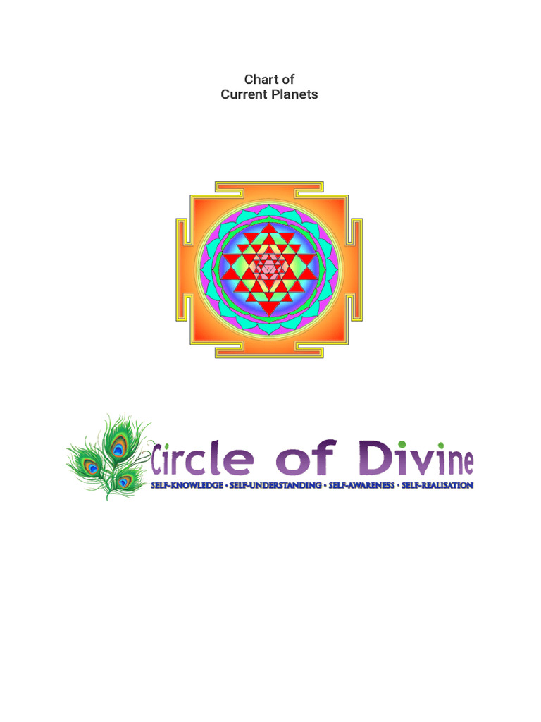 Circle of Divine Astrology_ Chart of Current Planets | PDF