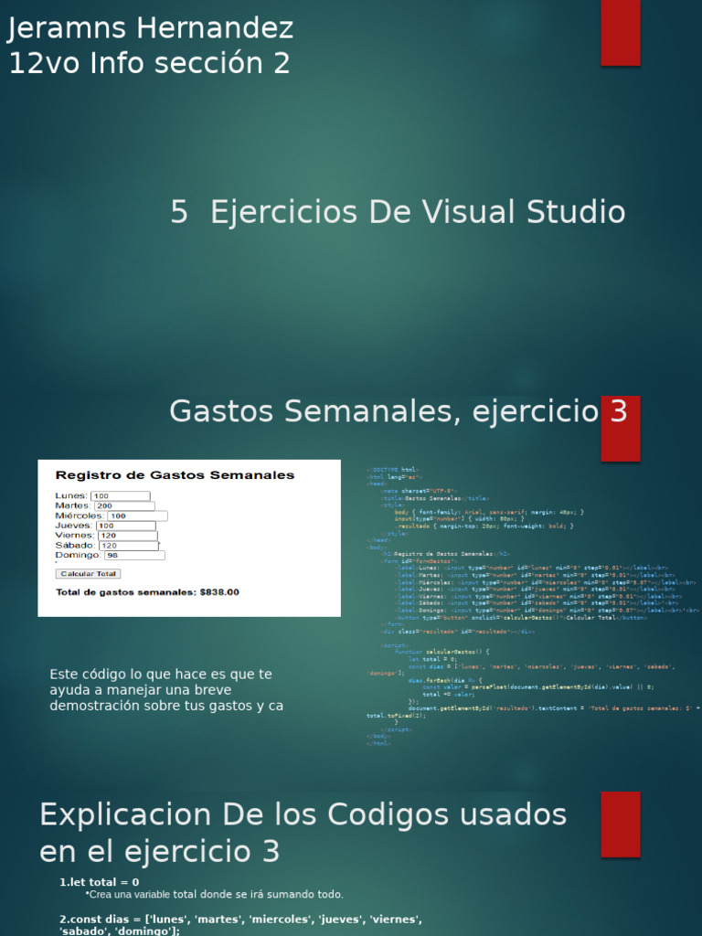 5 Ejercicios de Visual Studio Enrique Medina | PDF | Programación de computadoras | Informática
