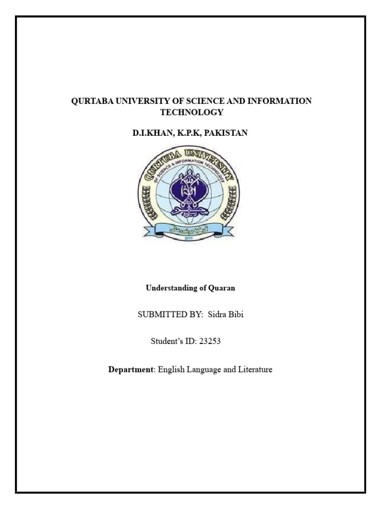 Understanding of Quran | PDF