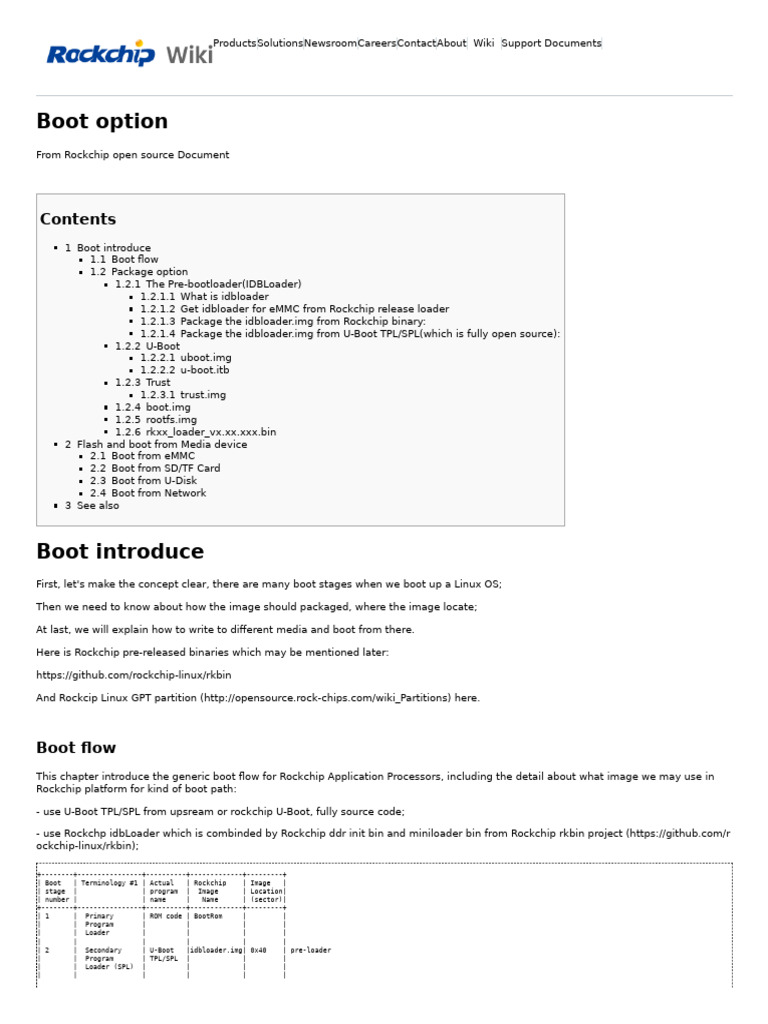 Rockchip IDBLoader and Boot Process | PDF | Booting | Computer Hardware