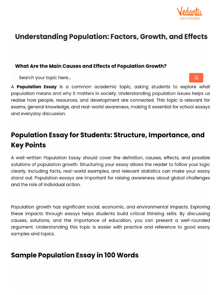 Understanding Population - Factors, Growth, and Effects | PDF
