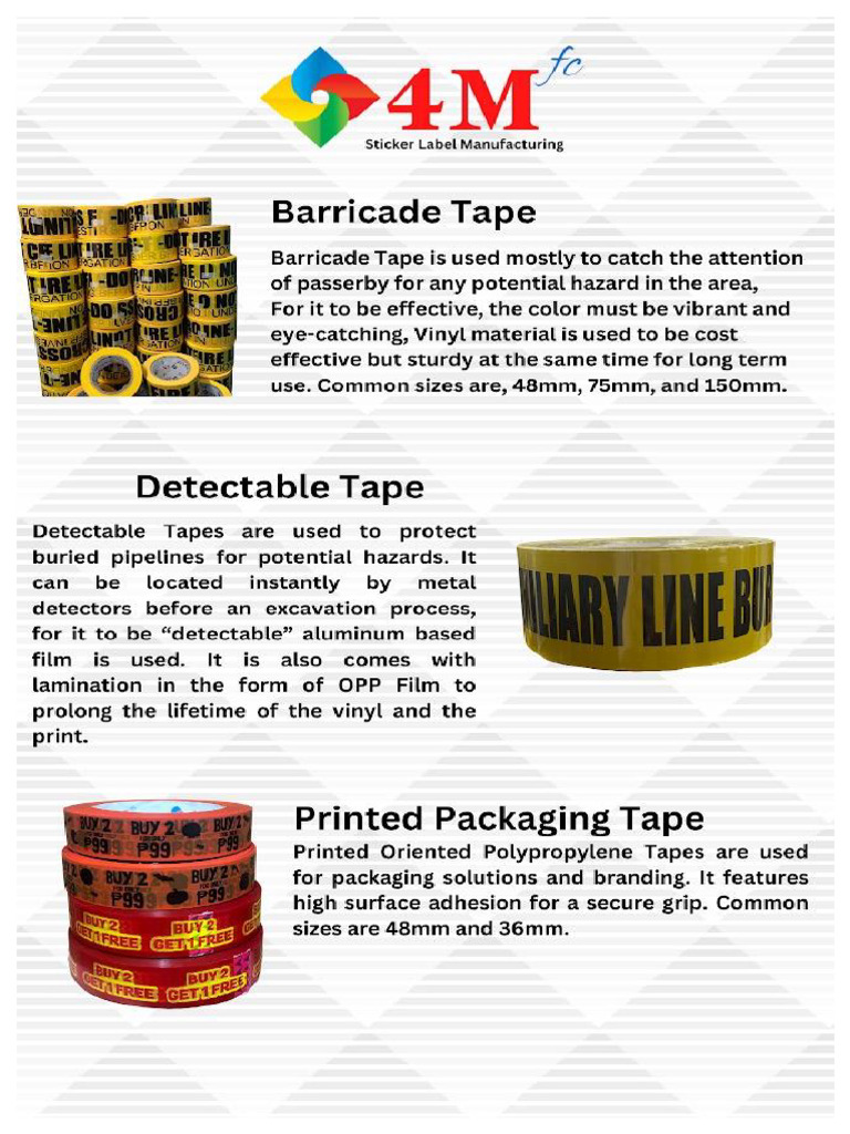 4M Detectable Tape | PDF