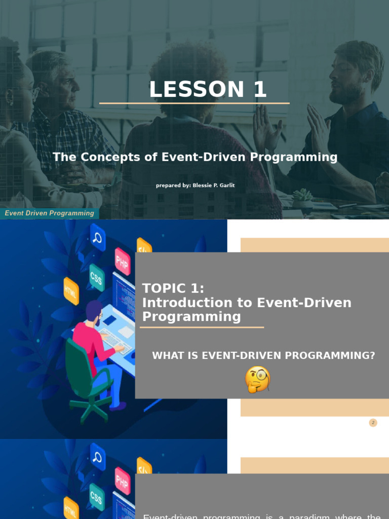 Lesson 1 Presentation | PDF | Source Code | Programming