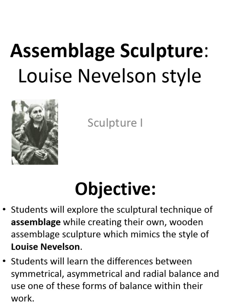 Louise Nevelson-Inspired Assemblage Art | PDF | Composition (Visual ...