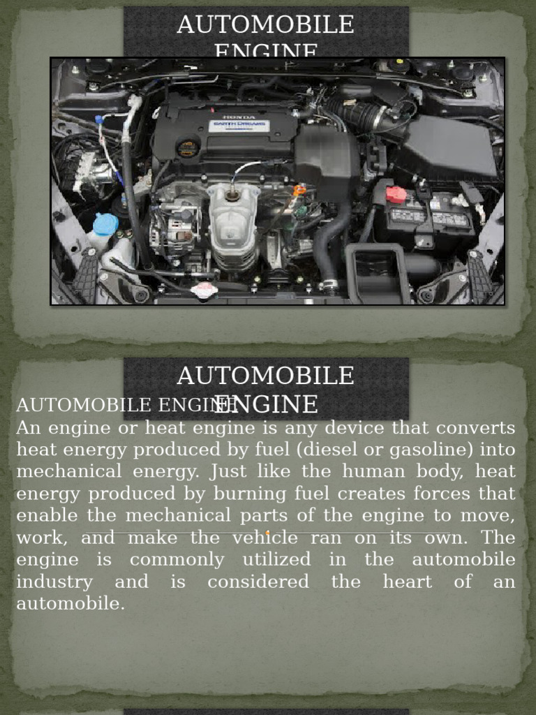 Btled 1 Part 5automobile Engine The Four Stroke Cycle | PDF | Internal Combustion Engine ...