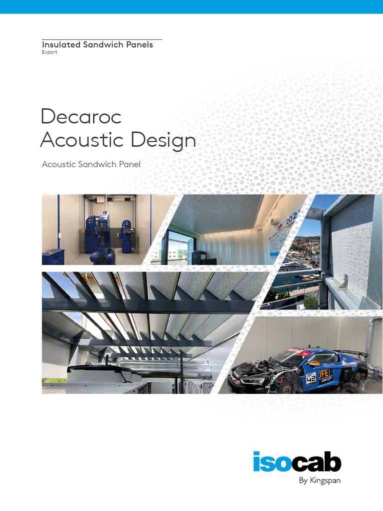 Isocab Decaroc Acoustic Design Brochure en | PDF | Sound | Wall