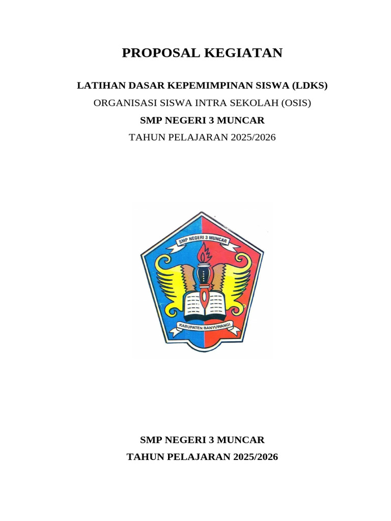 Proposal Ldks 2025-2026 | PDF