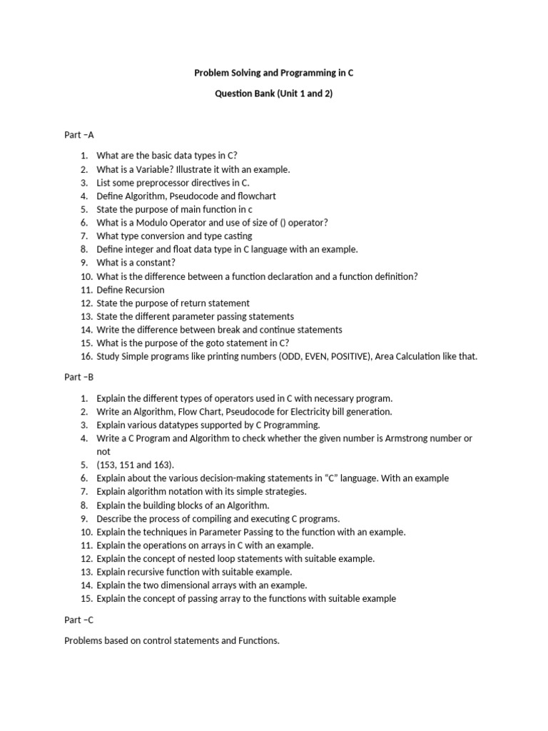 QB Unit 1 and 2 | PDF