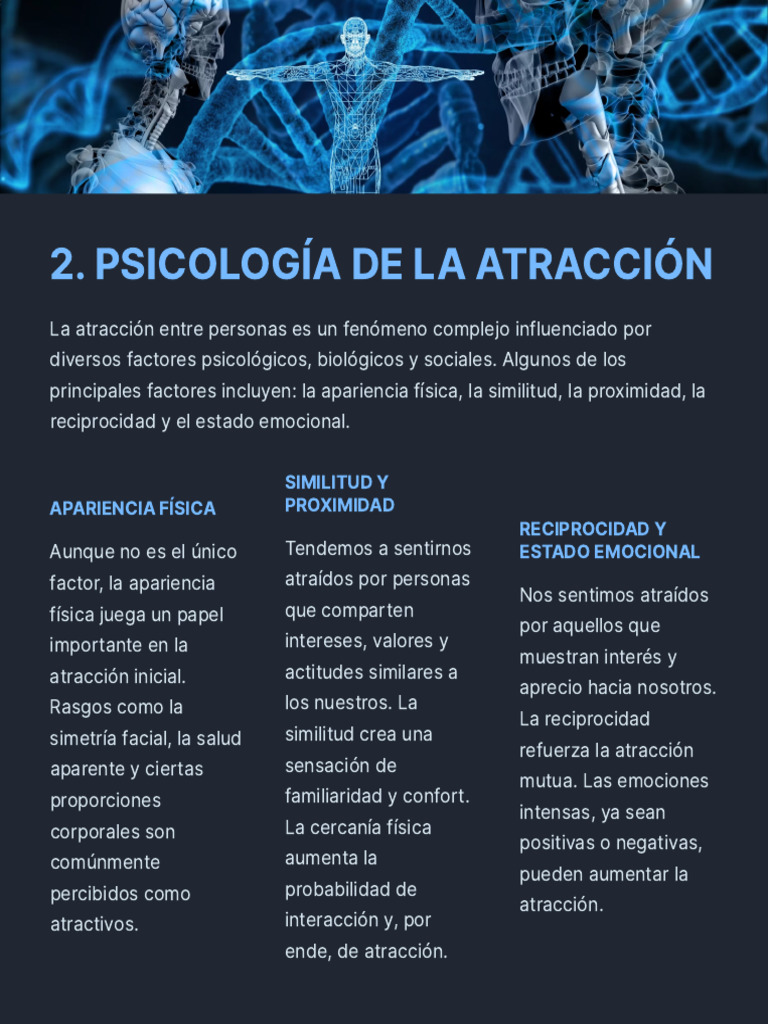 Factores Clave en la Atracción Humana | PDF | Las emociones | Sicología