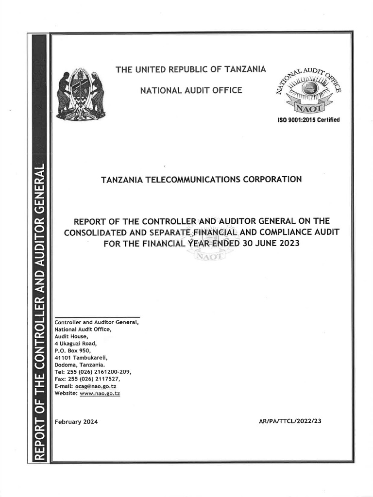 TTCL ANNUAL REPORT FOR 2022-2023 | PDF