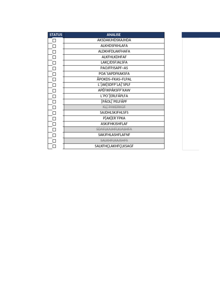 Aula 03 - Planilha Check List e Grafico Rosca | PDF