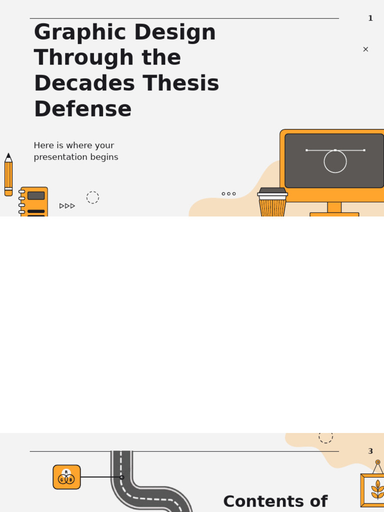 Graphic Design Through The Decades Thesis Defense by Slidesgo | PDF ...