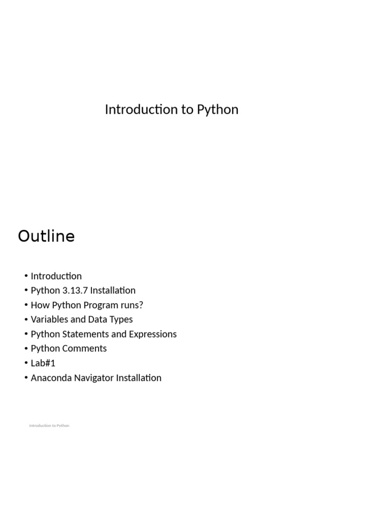 Introduction To Python - Commecs | PDF | Data Type | Python (Programming Language)