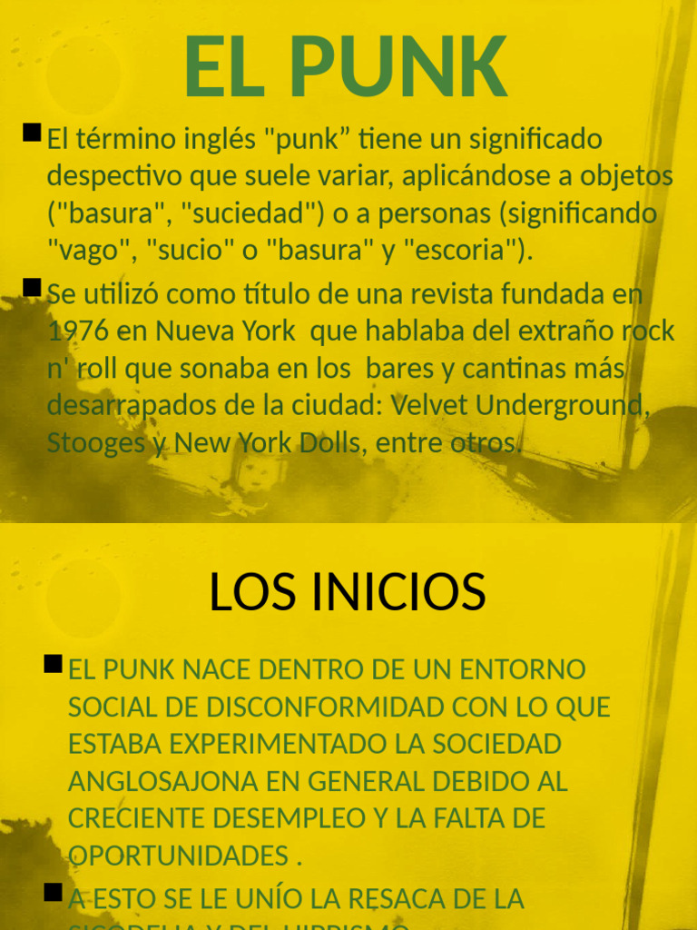 EL PUNK | PDF | Punk rock | Musicología