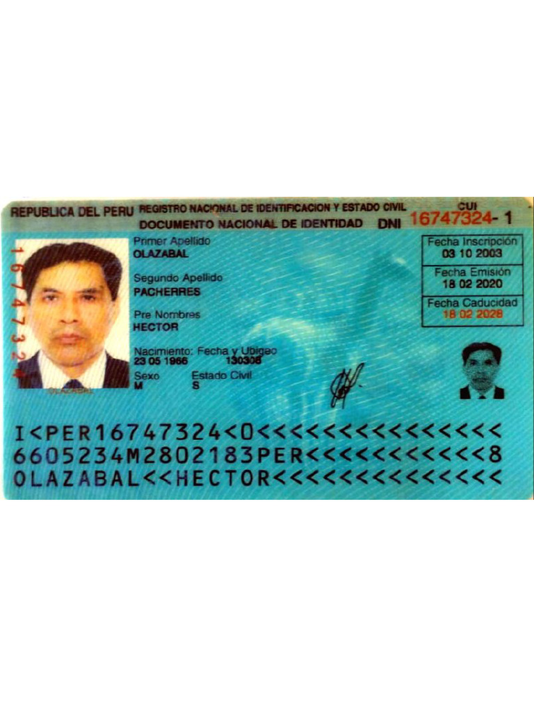Peruvian - ID - Card 11 09 2025 12 07 | PDF