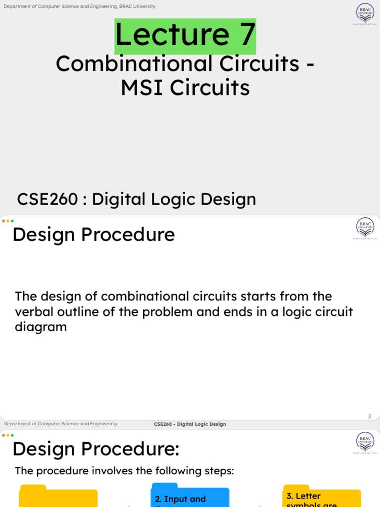 Lecture 7 (Encoder Decoder Mux Demux) | PDF | Integrated Circuit | Logic Gate