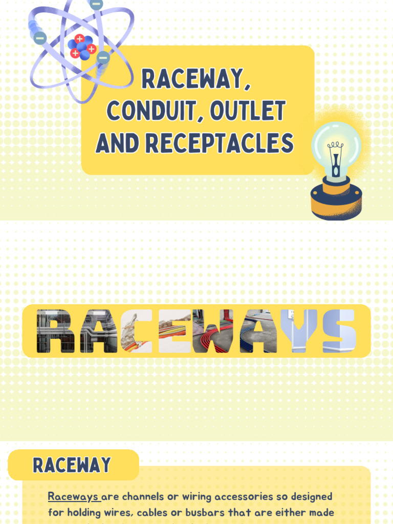 Electrical Raceways and Outlets Guide | PDF | Electrical Wiring | Wire