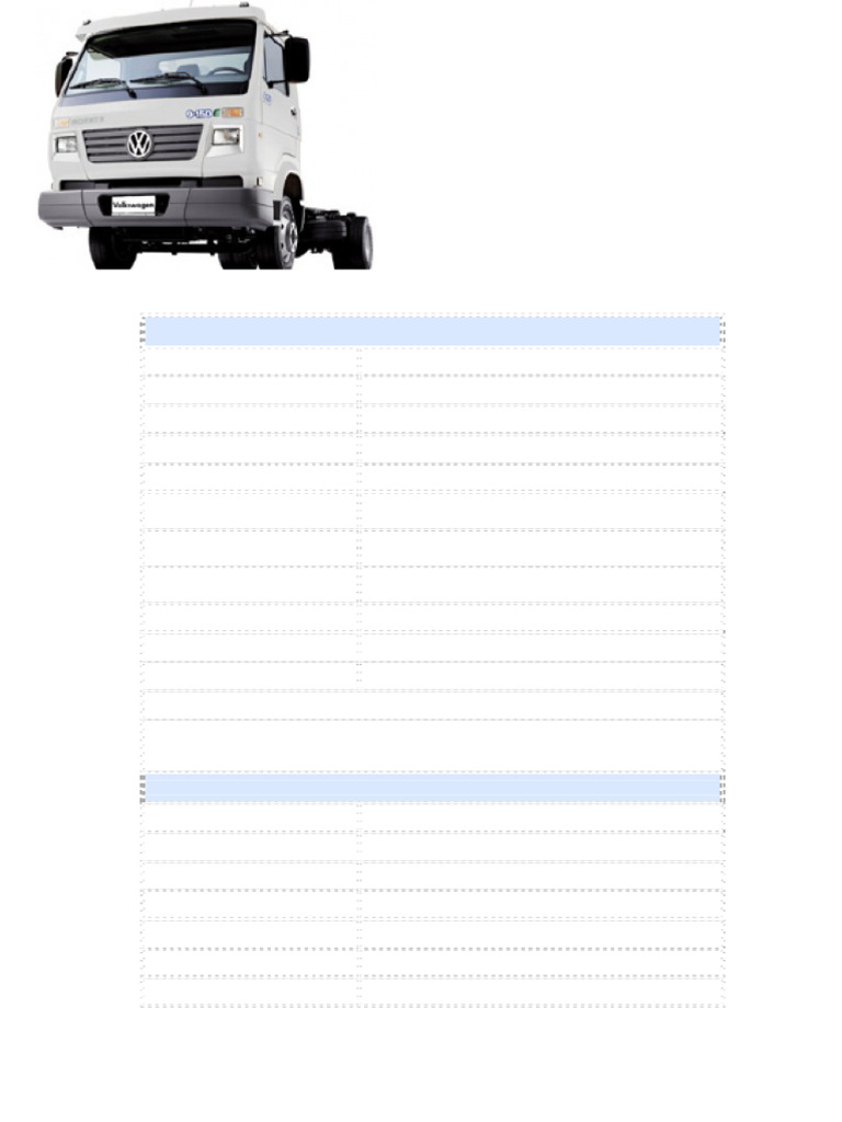ESP-ST-003 - Ficha Técnica Camión Volkswagen Worker 9 | PDF | Camión | Eje