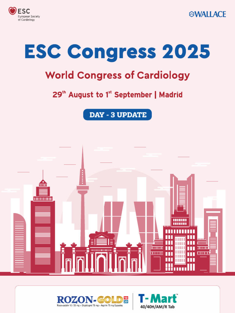 ESC Conference 2025 - Day 3 | PDF | Atherosclerosis | Atheroma