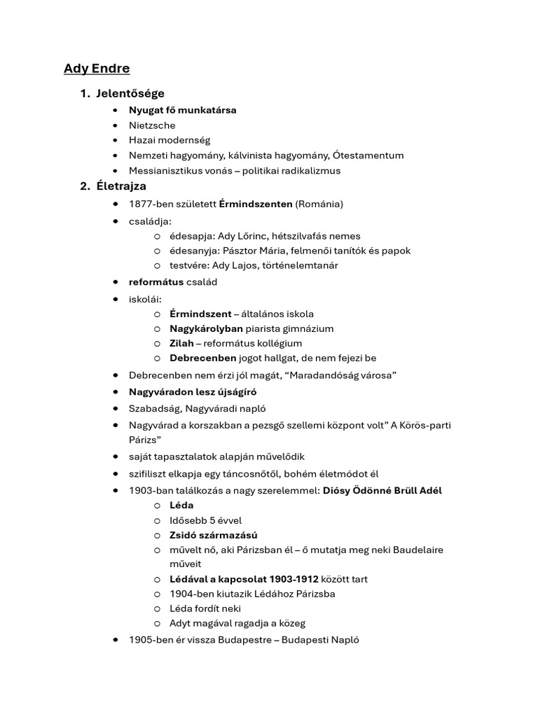 Ady Endre | PDF