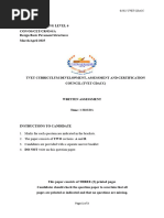 CDACC Level 6 Technical Drawing Exam | PDF | Technical Drawing | Drawing