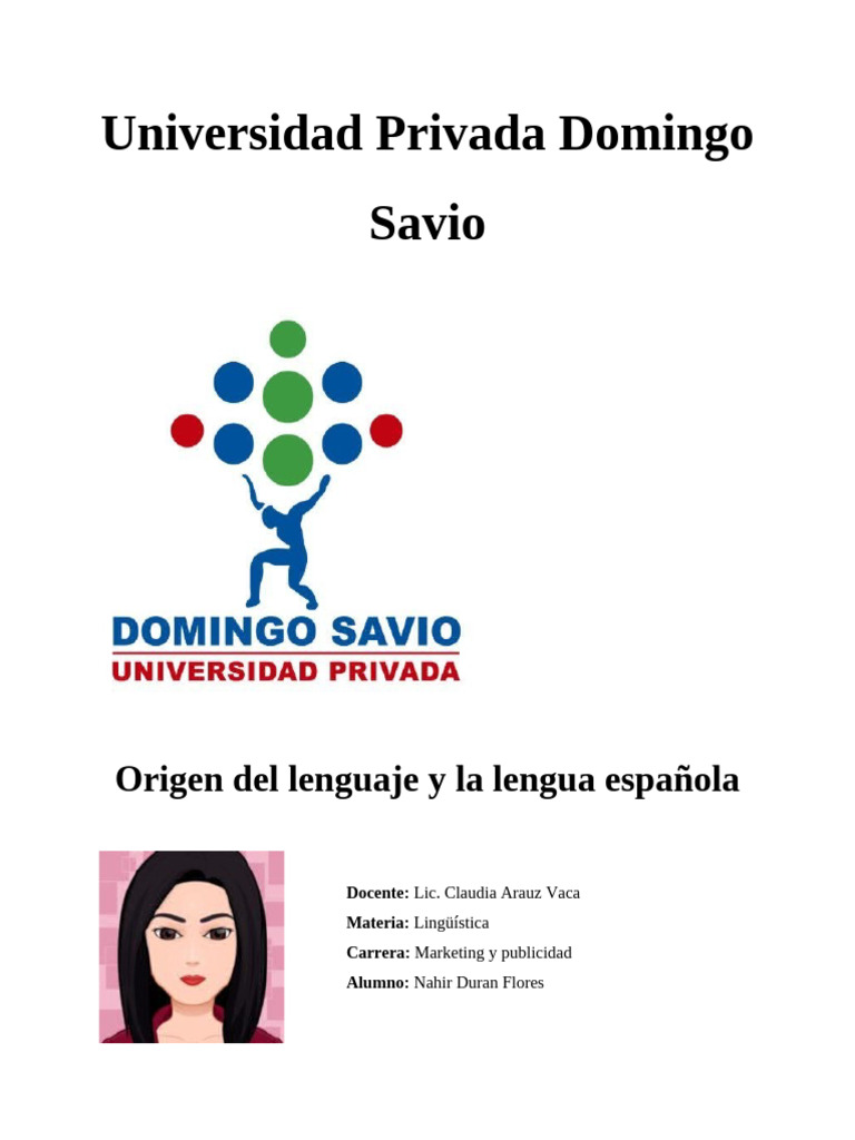 Origen y evolución del lenguaje español | PDF | Escritura | Lengua española