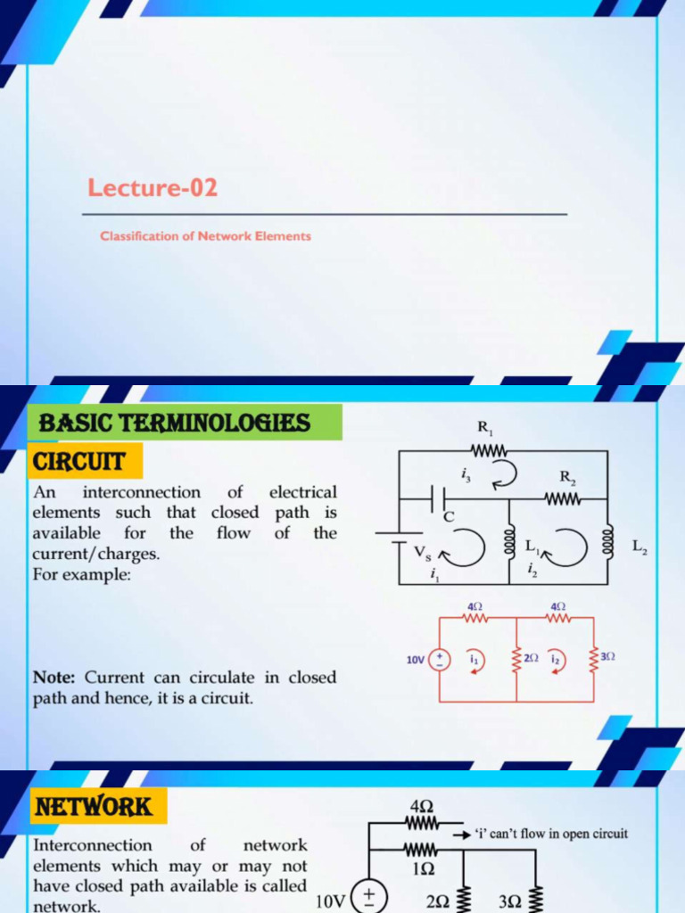 Lecture-02_ Classification of Network Elements | PDF