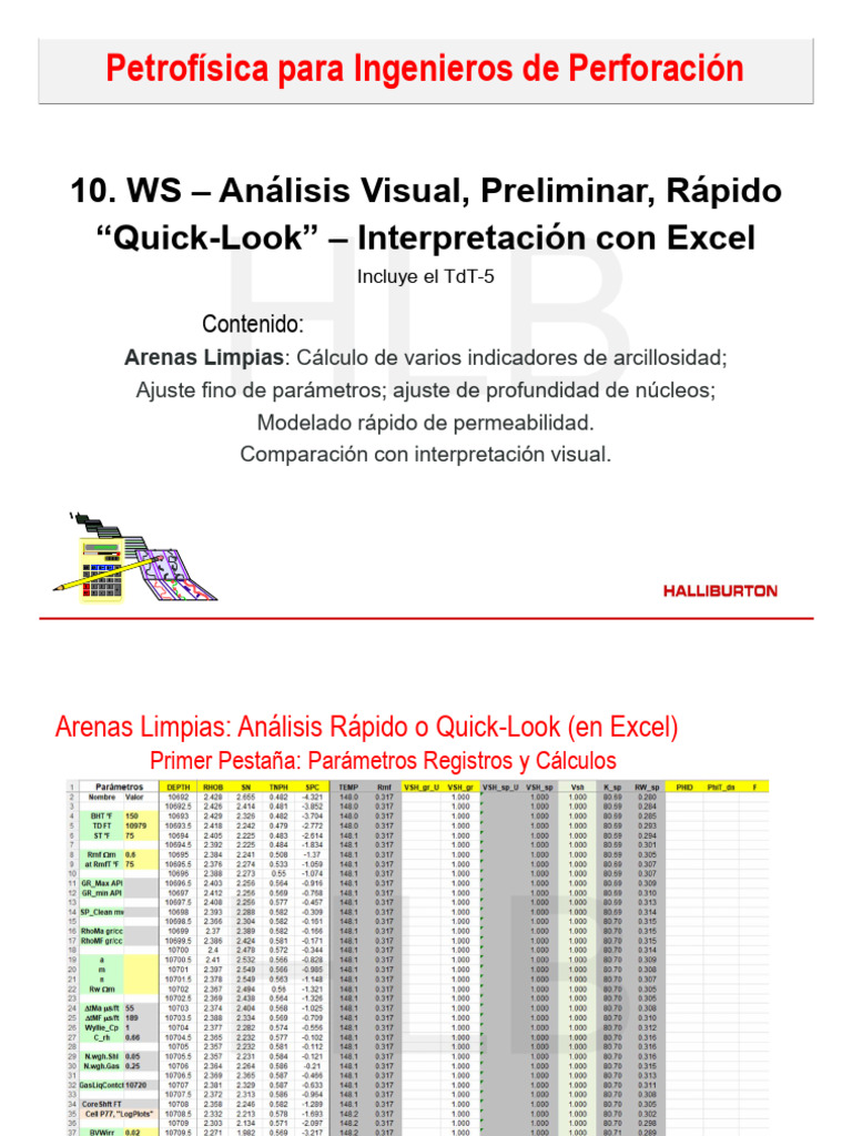 Ch10.TdT 5, WSX, QLook, Excel, AjusteProfNúcleos, Perm | PDF ...