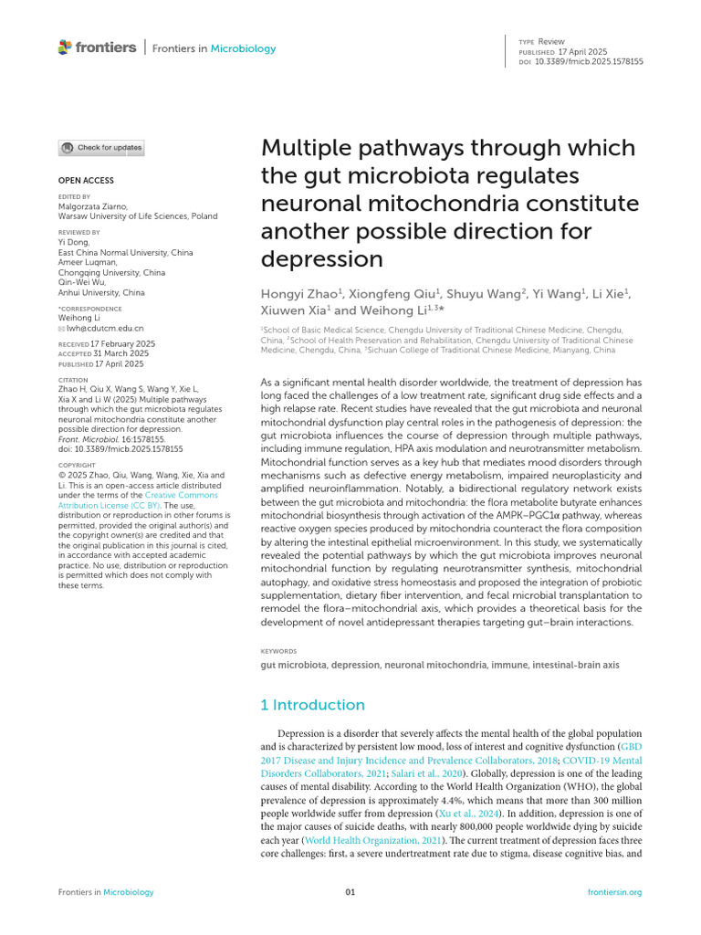 Multiple Pathways Through Which The Gut Microbiota Regulates Neuronal ...