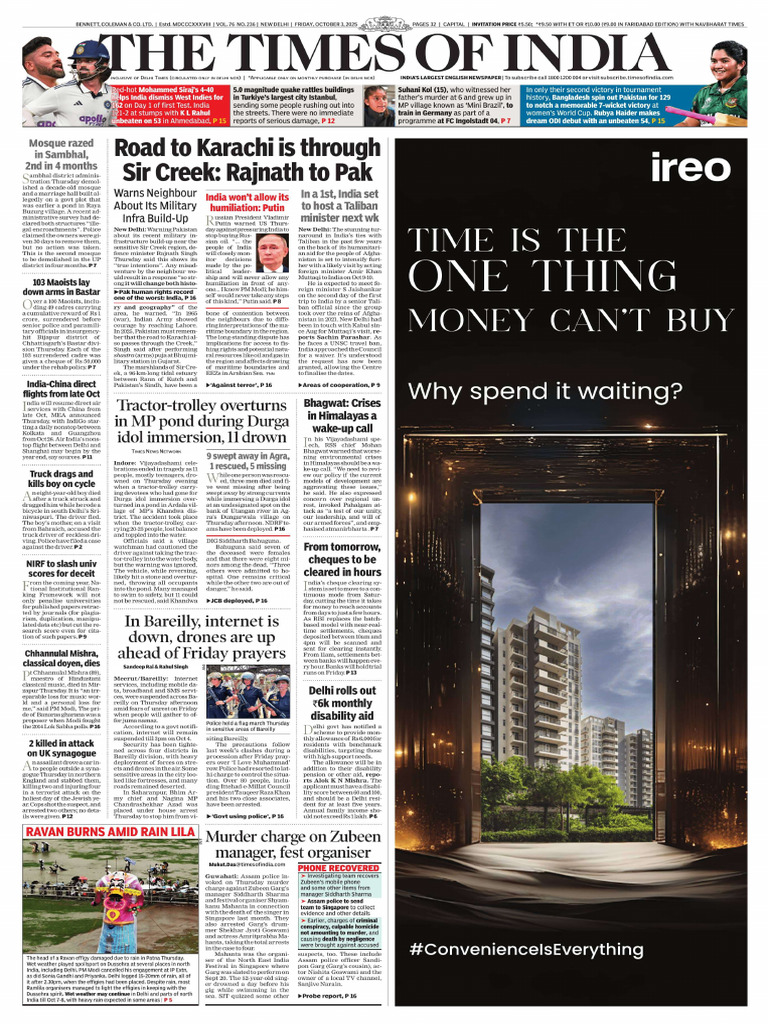 03.10.25 Times of India | PDF