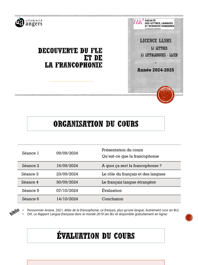 Introduction à la Francophonie et FLE | PDF | la Francophonie ...