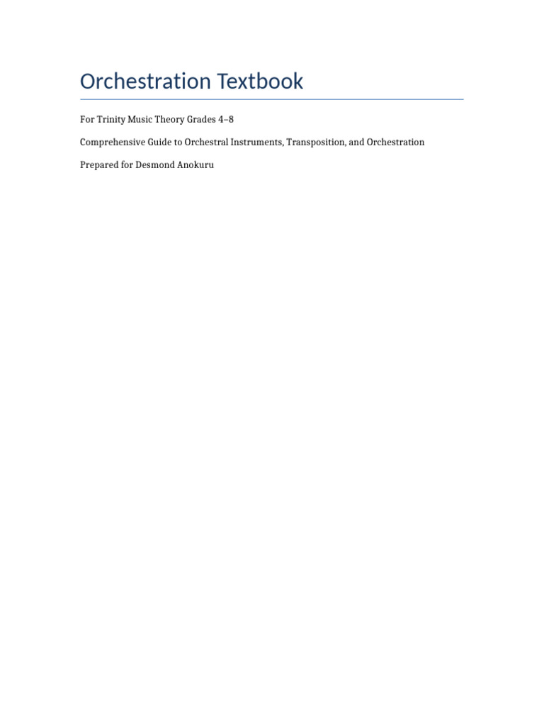 Enhanced Orchestration Textbook | PDF | Musical Instruments | Musicology