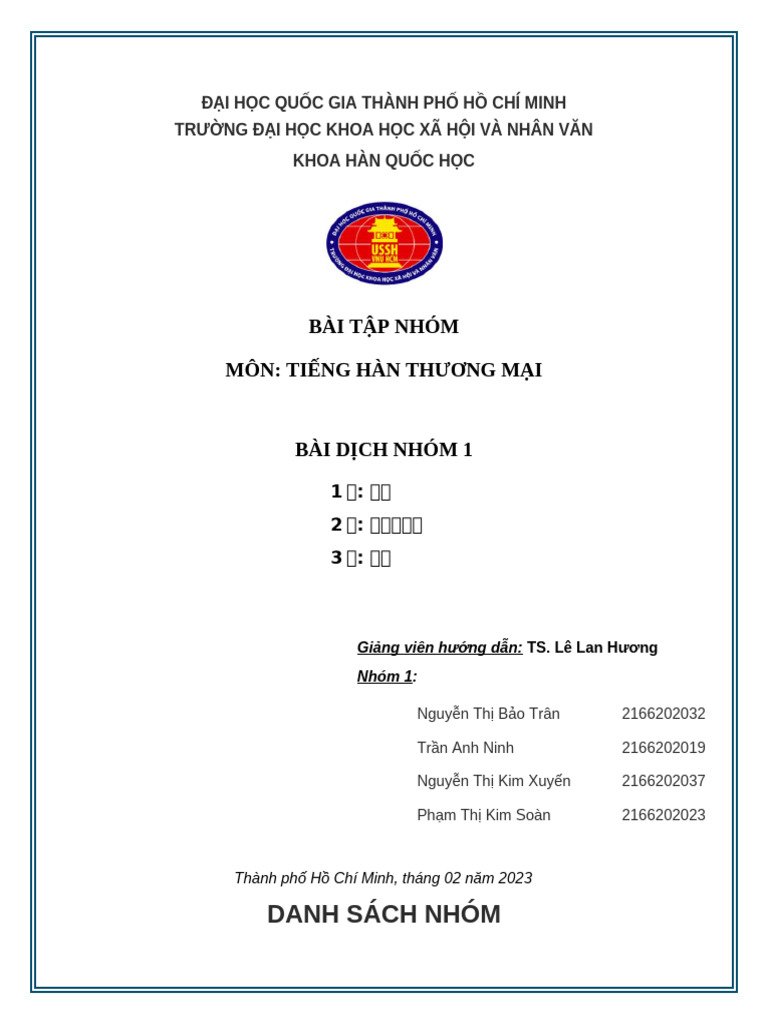 Nhom Bai 1 Dich Chi Tiet | PDF