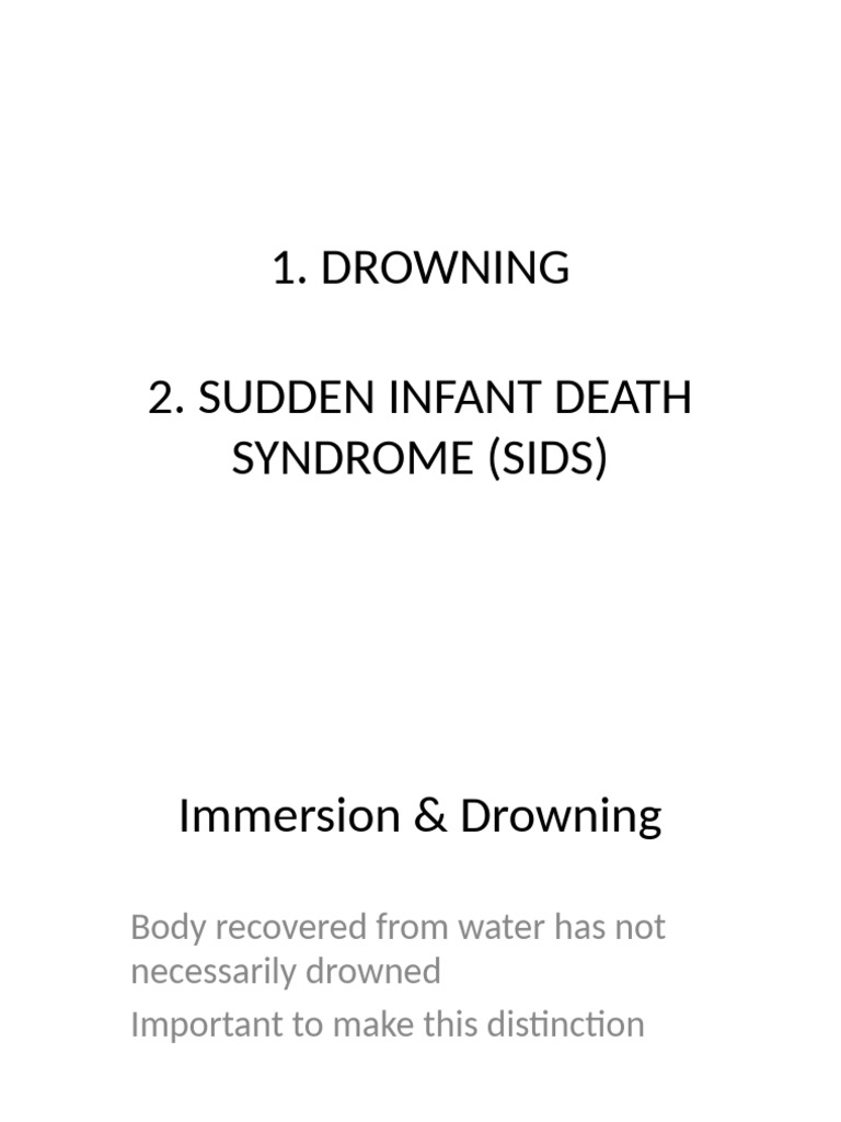 Immersion Drowning-Final | PDF | Hypothermia | Physiology